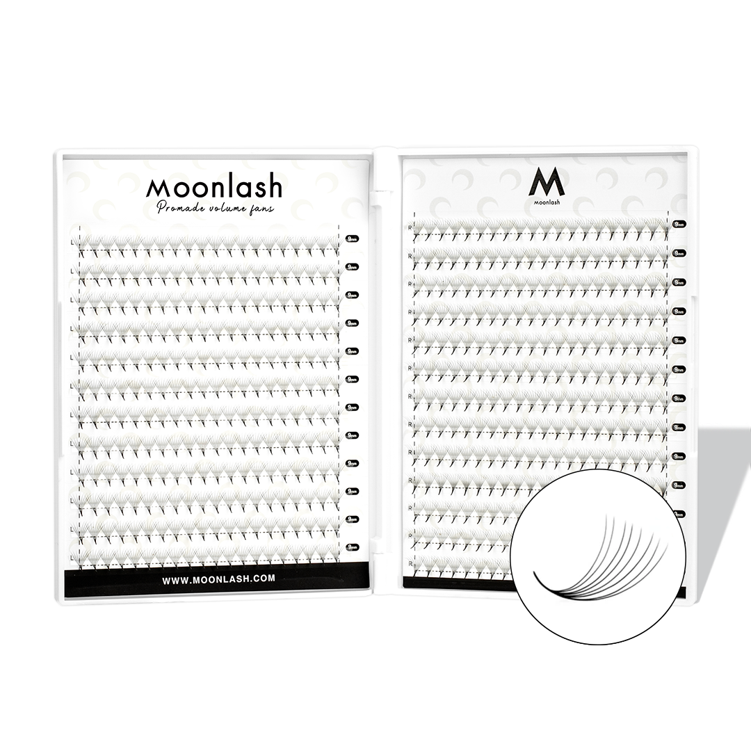 8D Premade Volume Fans Eyelash Extensions 500 Fans 25 Rows – Moonlash